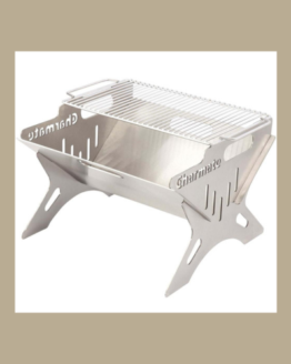 Charmate Stainless Steel Collapsible Fire Pit & BBQ with Grill ...